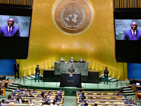 Ramaphosa flies Zanu-PF flag at United Nations - Scrolla.Africa