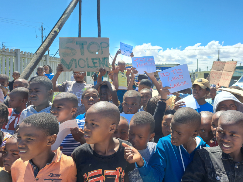 Children march against abuse in Bosasa | Scrolla.Africa