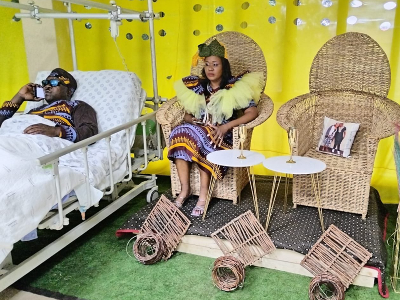 Married at last… in a hospital ward - Scrolla.Africa
