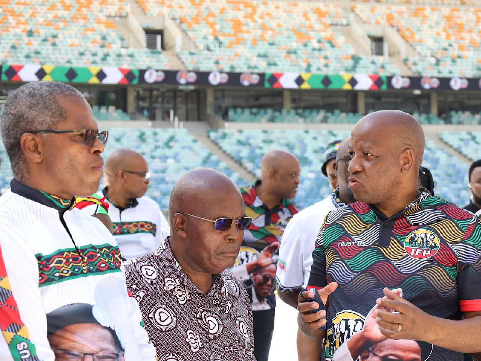 IFP supporters camping outside Moses Mabhida for manifesto launch ...