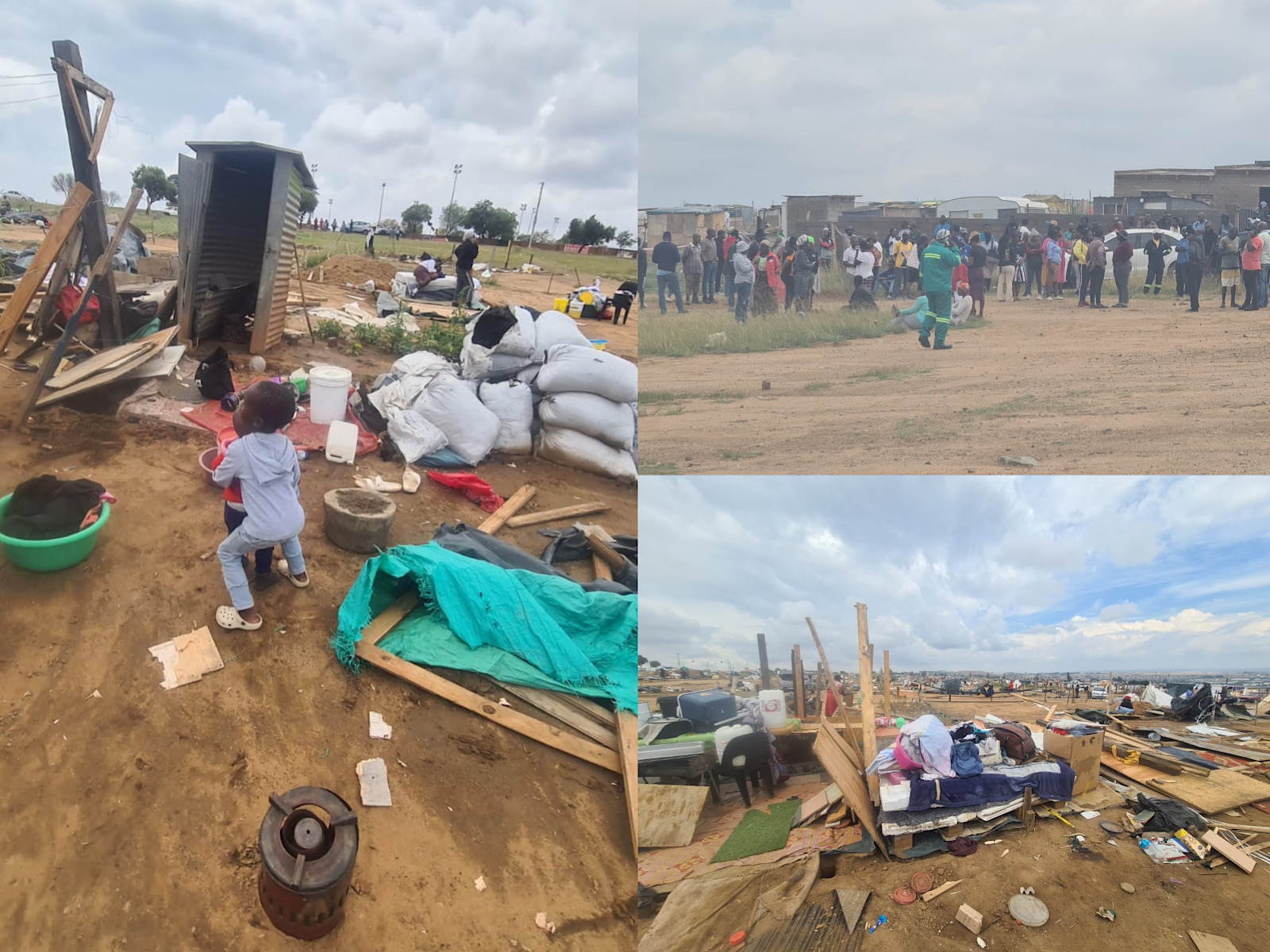 Thousands left in the cold as shacks destroyed - Scrolla.Africa