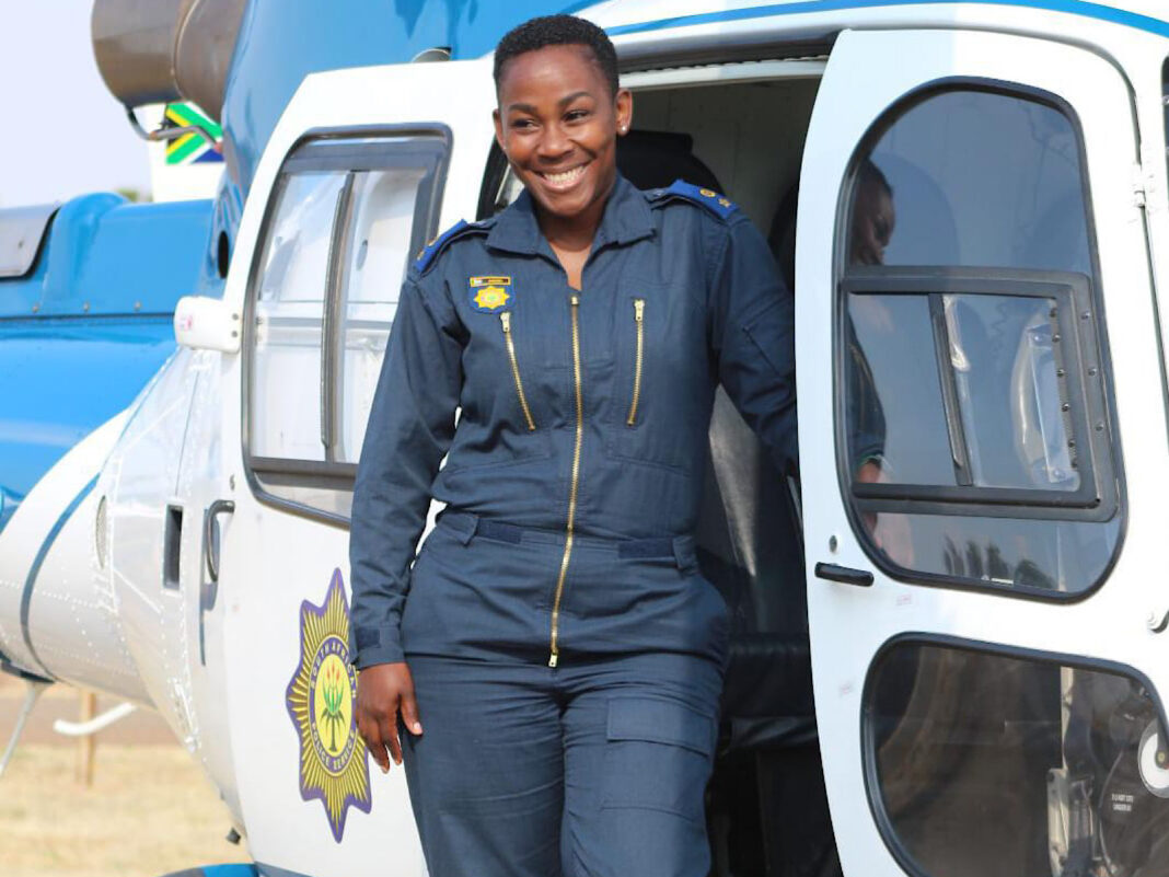 Lieutenant Khunou flies high with elite SAPS unit | Scrolla.Africa