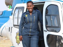 Lieutenant Khunou flies high with elite SAPS unit | Scrolla.Africa