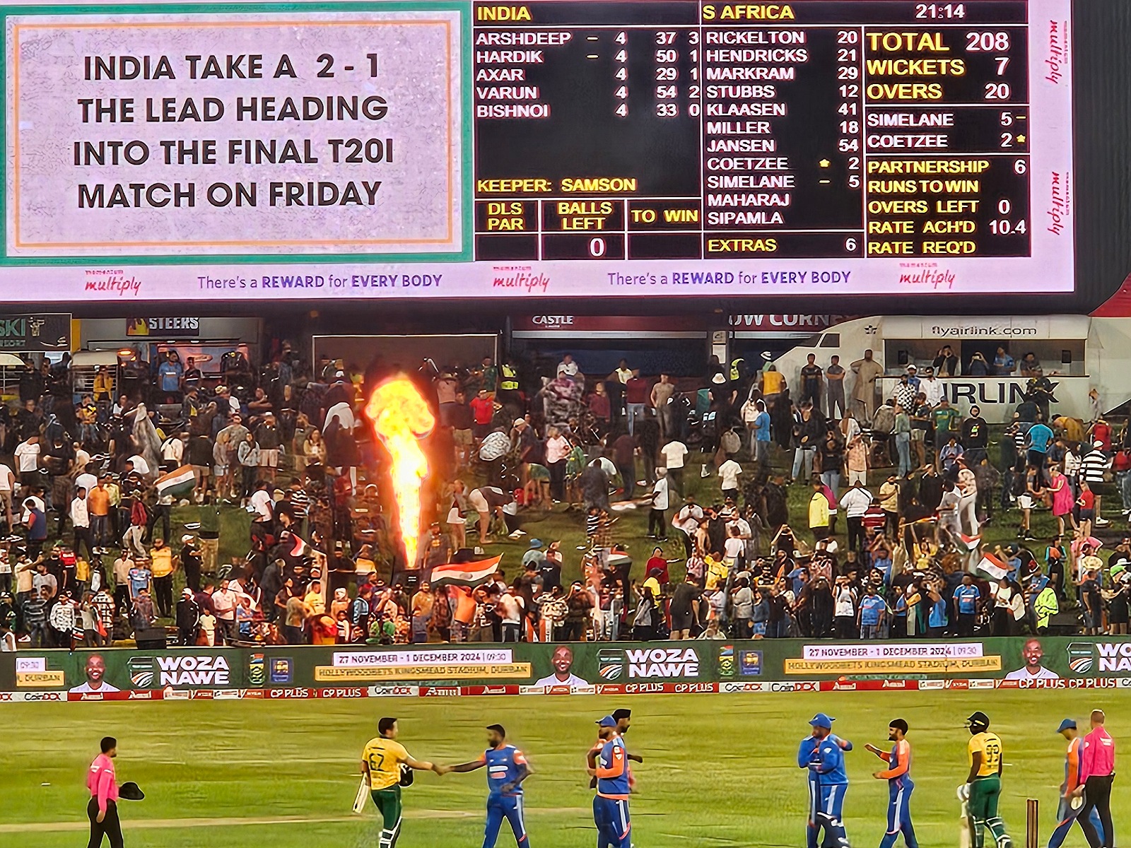 Flying ants applaud as India put out Protea fire - Scrolla.Africa
