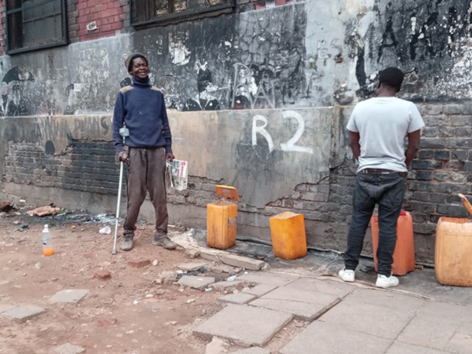 Disabled man’s bucket urinal system keeps Joburg streets clean ...