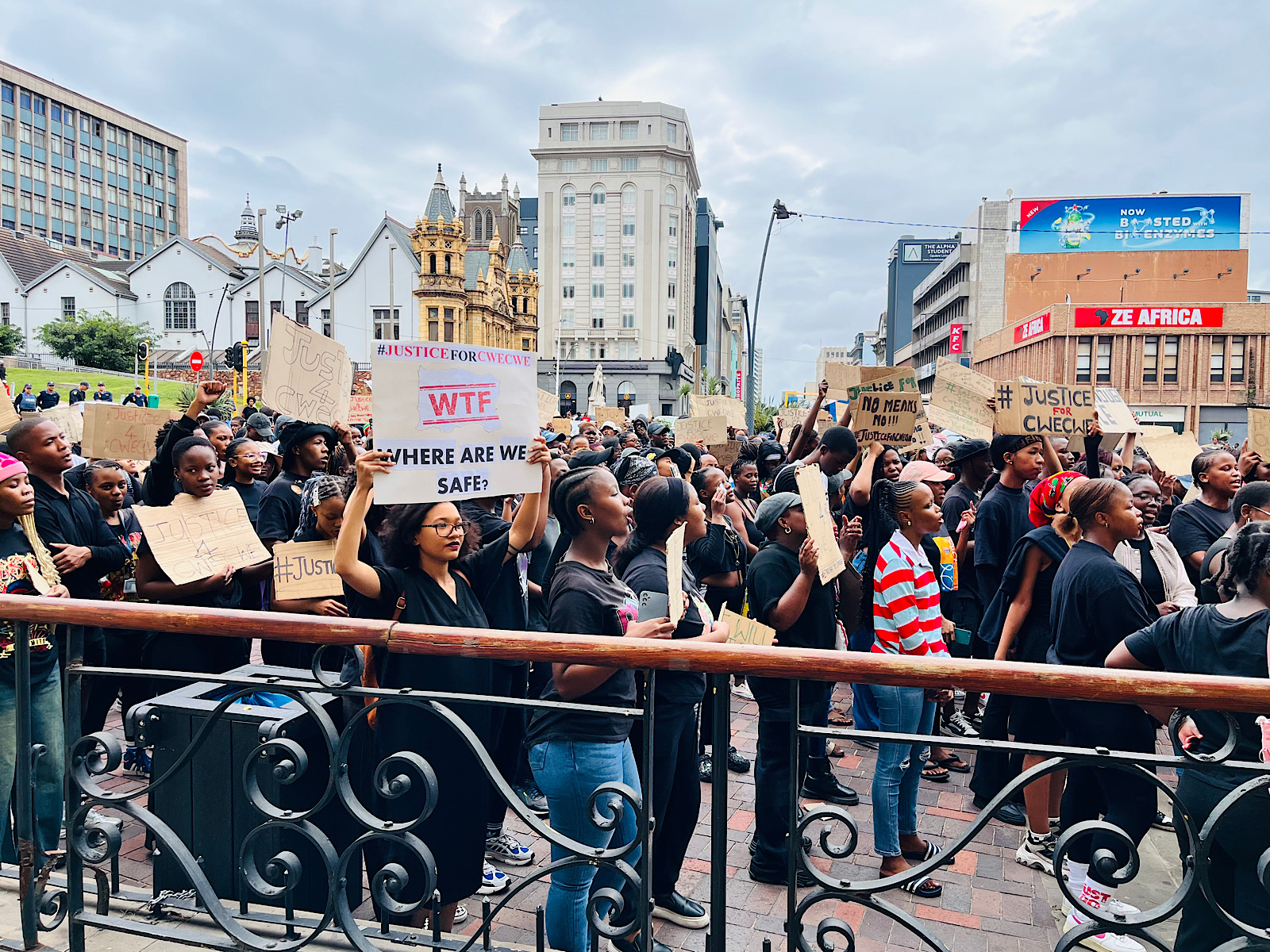 South Africans march for justice for Cwecwe | Scrolla.Africa