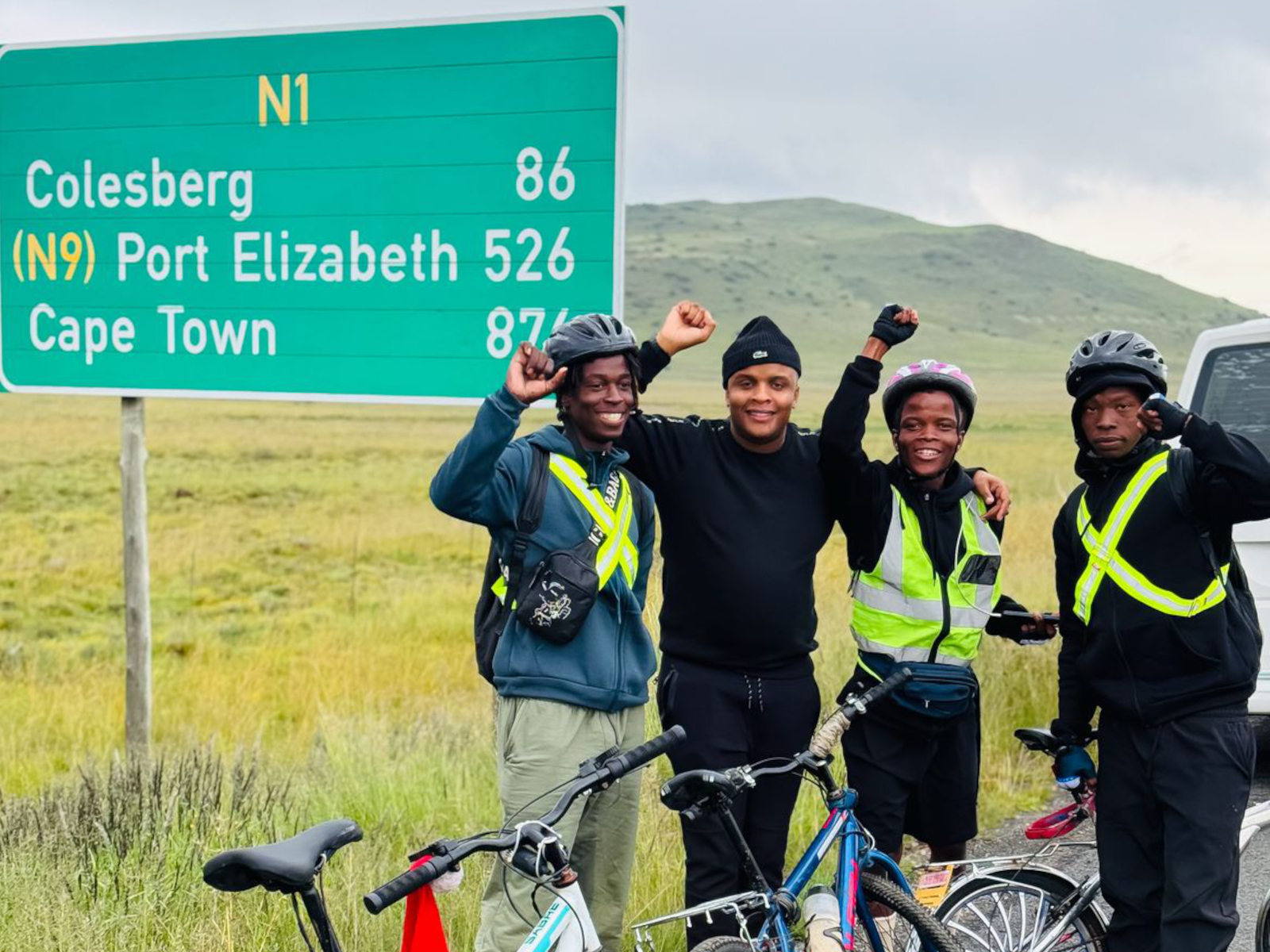 DJ Karri joins cyclists on epic ride to Cape Town - Scrolla.Africa