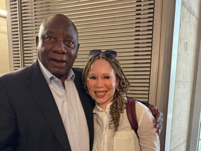 Ramaphosa runs into Leleti Khumalo at airport after her Monaco win ...